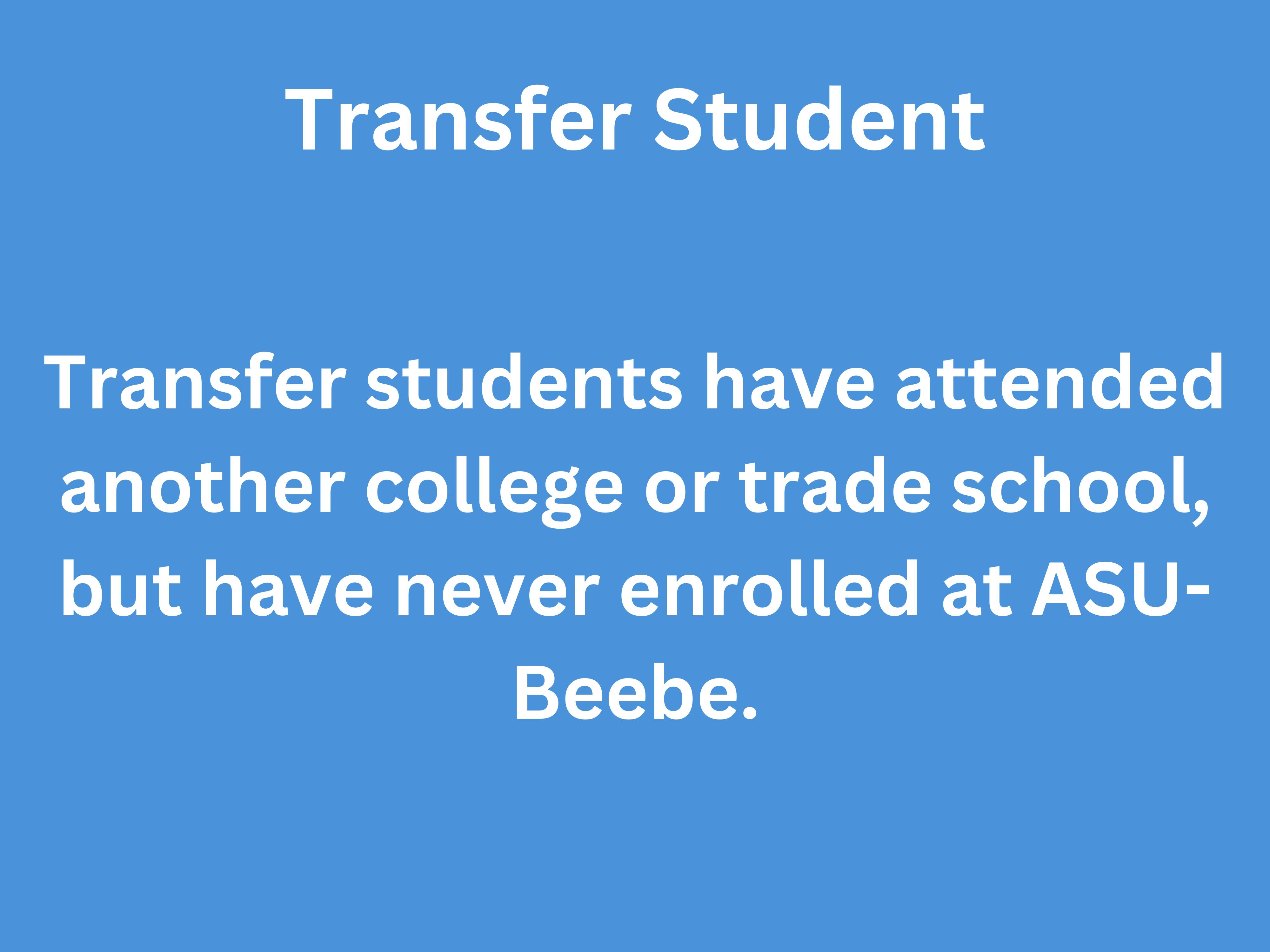 Arkansas State University - Beebe Admissions Application